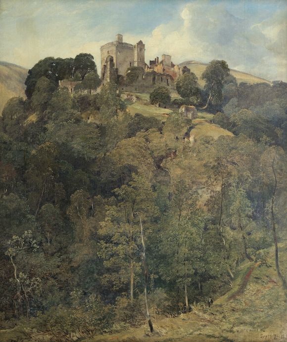 Bonhams : Horatio McCulloch, RSA (British, 1805-1867) Castle Campbell ...