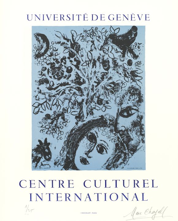 Bonhams : Marc Chagall (Russian/French, 1887-1985) Université de Genève, Centre culturel ...
