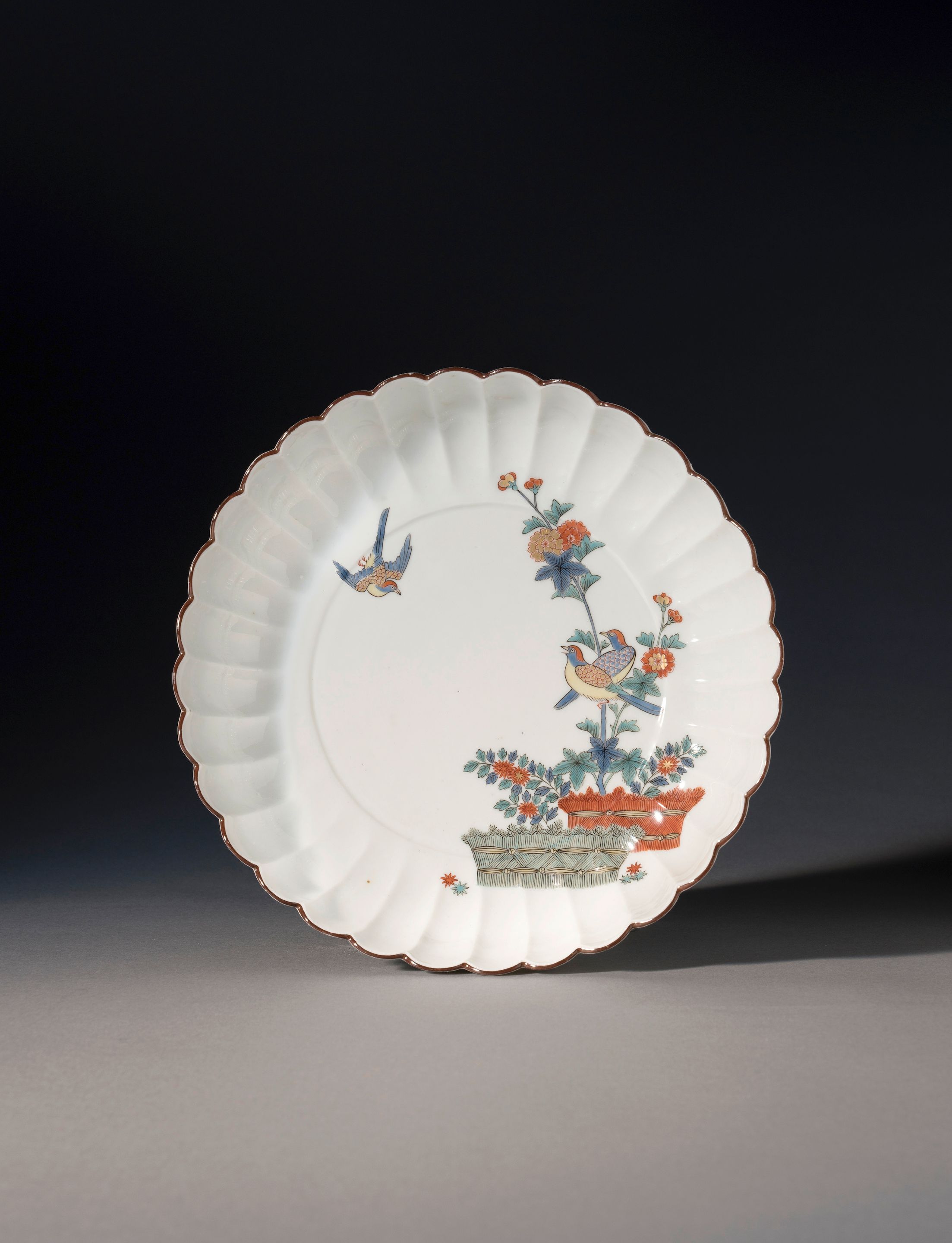 Bonhams : A rare Meissen fluted circular dish from the Japanese Palace ...