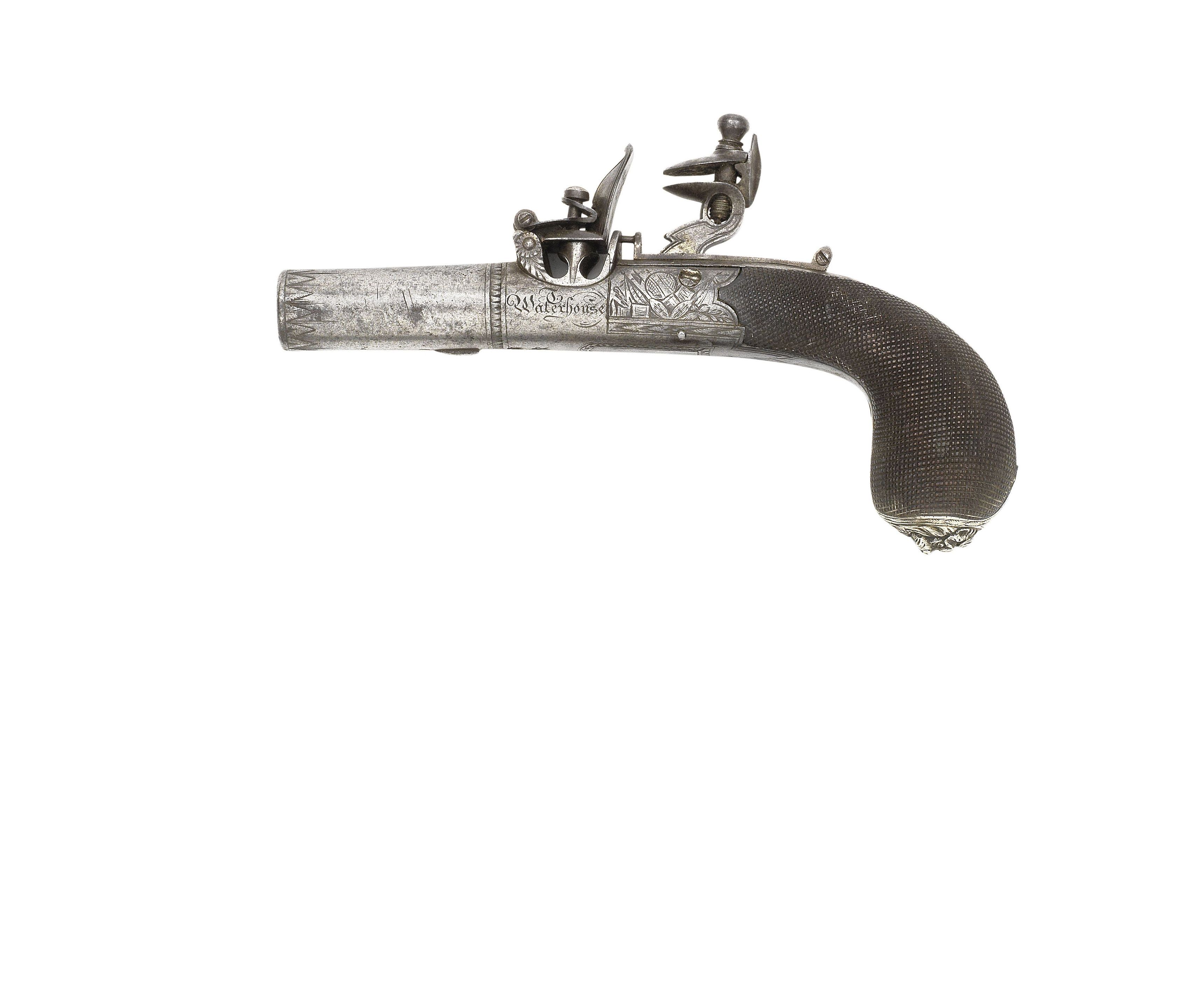 Bonhams : A 50-Bore Flintlock Rifled Box-Lock Pocket Pistol