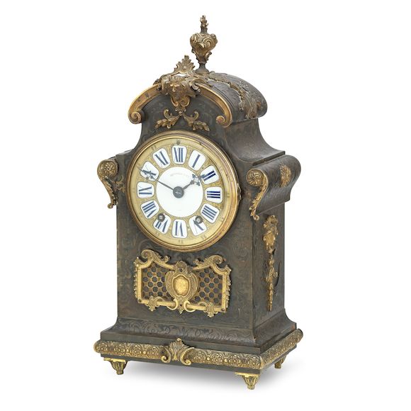 Bonhams : A late 19th century boulle matel clock The dial inscribed J ...