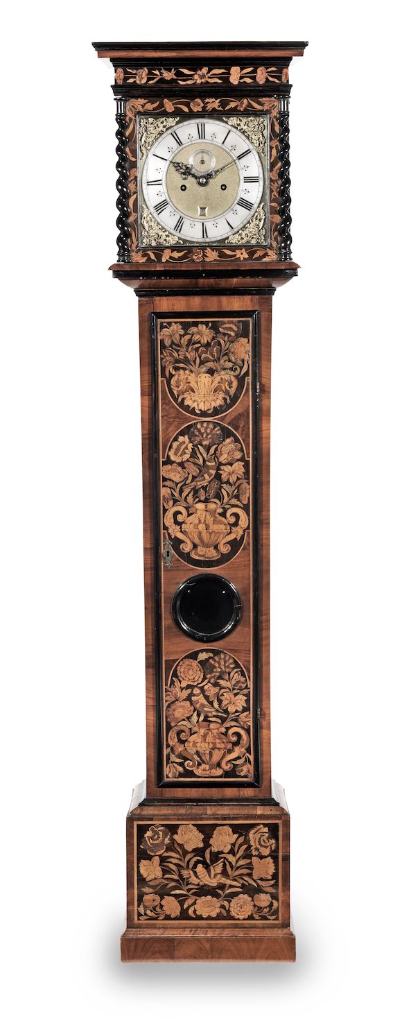 Bonhams : A late 17th century marquetry longcase clock Jonathan Rant ...