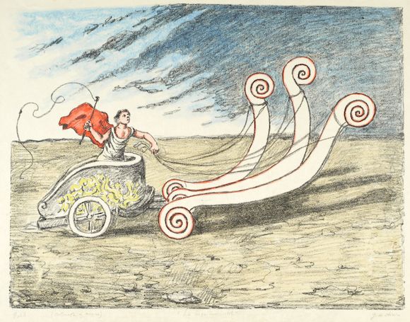 Bonhams : Giorgio de Chirico (Italian, 1888-1978) La biga invincibile ...