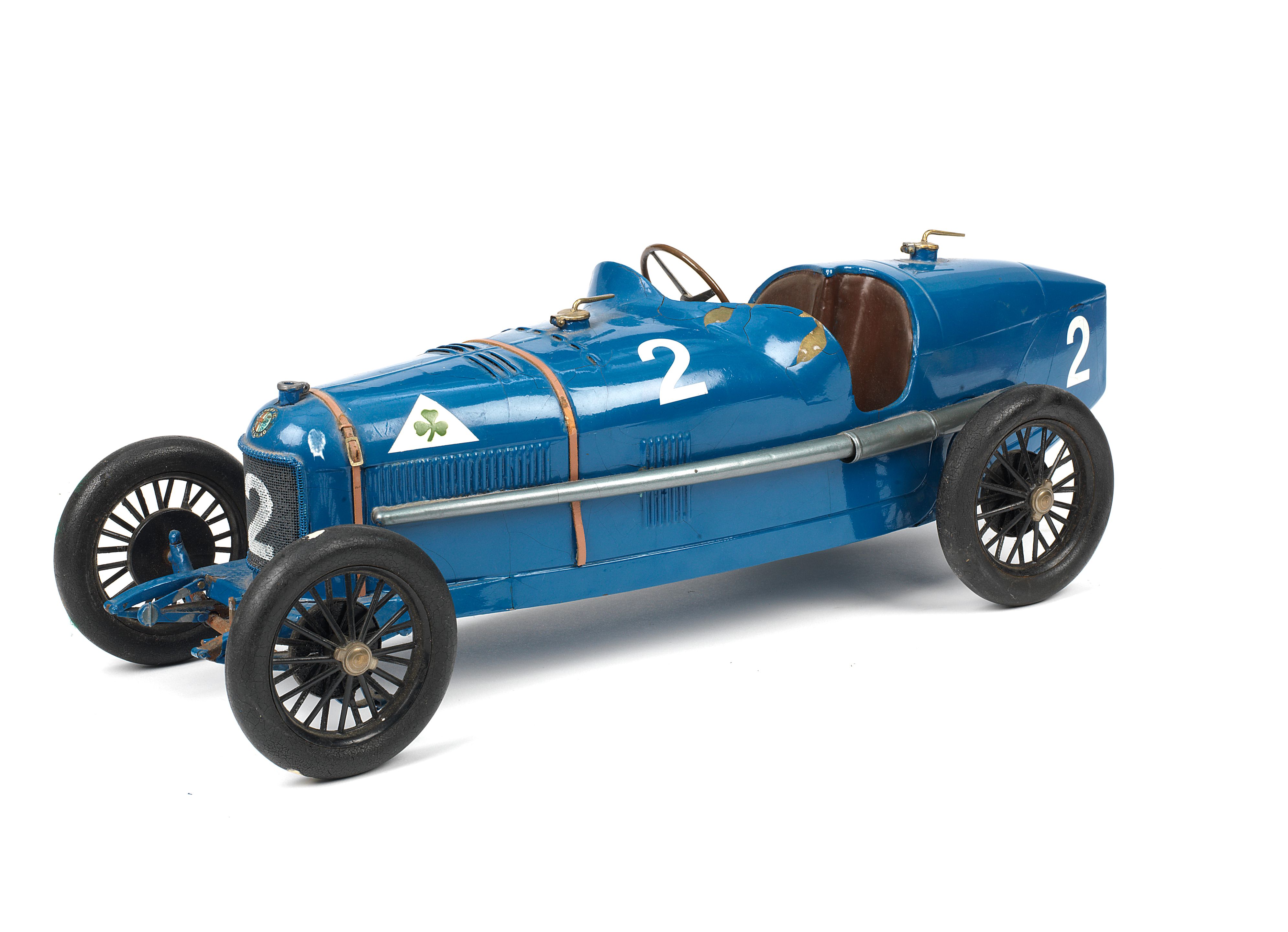 Bonhams Cars : A rare clockwork tinplate model of an Alfa Romeo P2, by ...