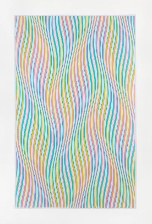 Bonhams : Bridget Riley (British, born 1931) Elapse Screenprint in ...