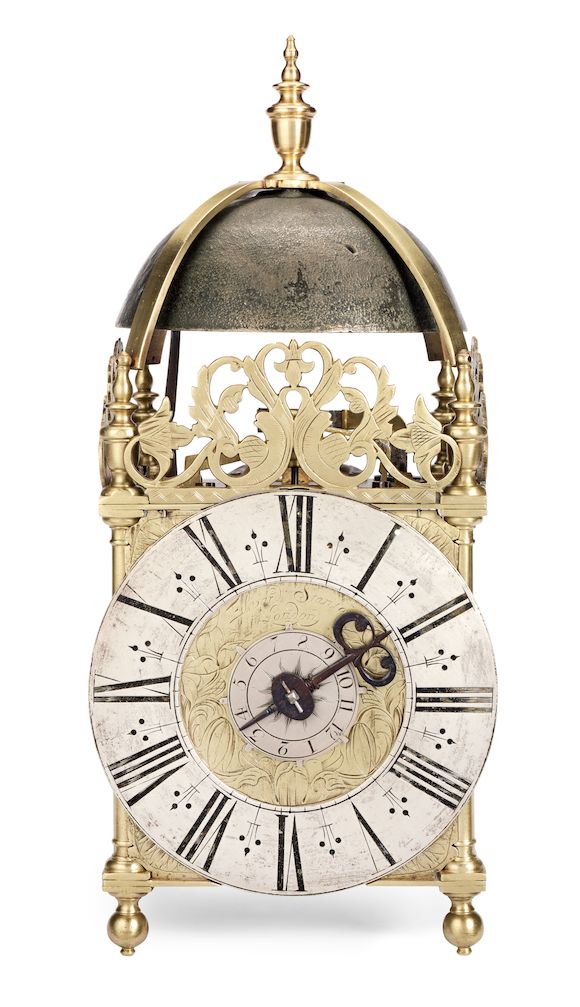 Bonhams : A good late 17th century lantern clock with verge escapement ...