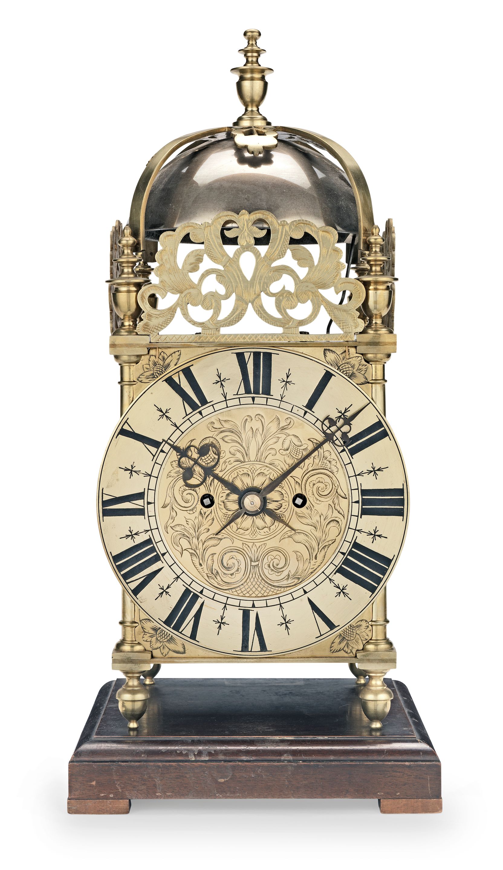 Bonhams : A late 19th century spring driven eight day lantern table ...