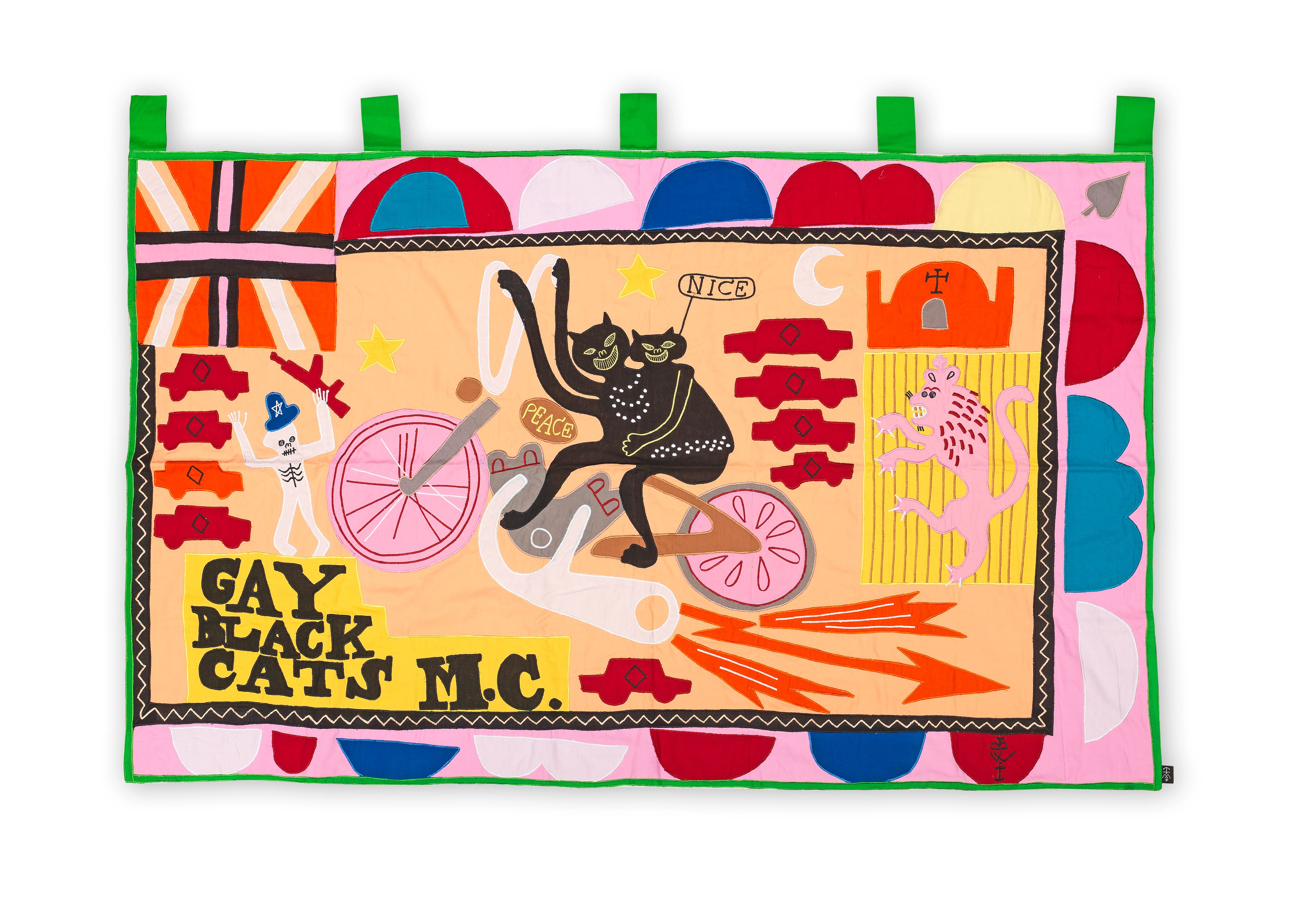 Bonhams : Grayson Perry (British, born 1960) Gay Black Cats M.C. Hand ...