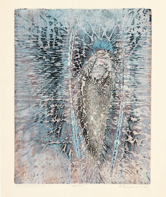 Bonhams : Krishna Reddy (India, b. 1925) Two watercolours