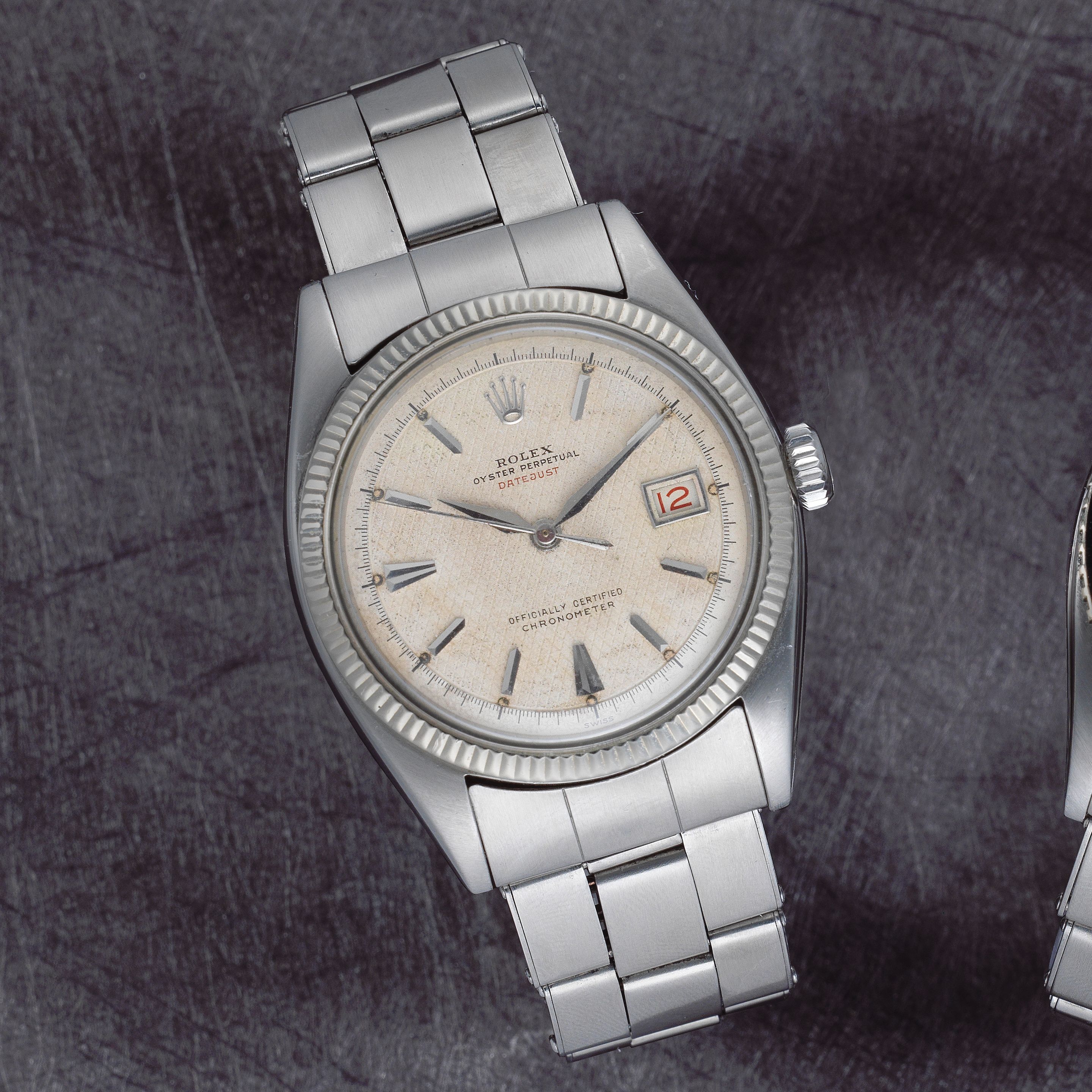 Bonhams : Rolex. A rare and early stainless steel and 18k white gold ...