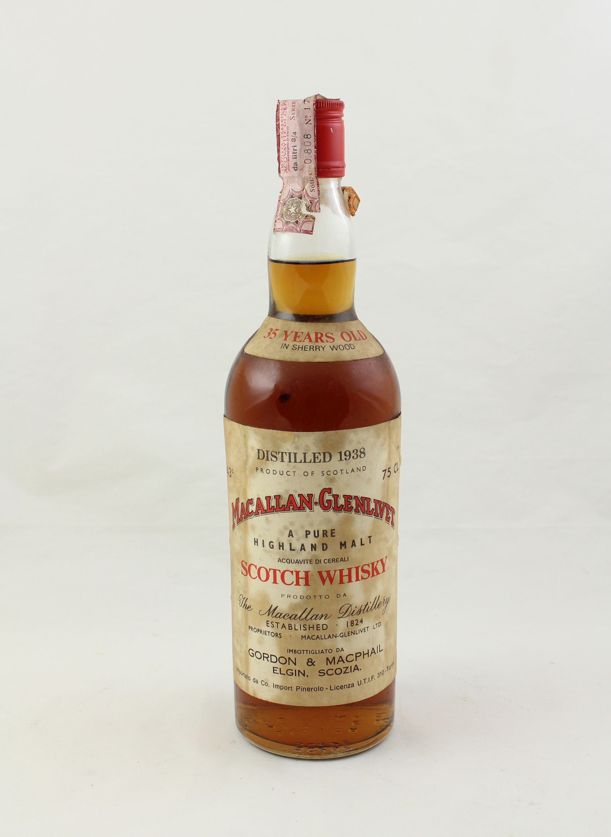 Bonhams : Macallan-Glenlivet-35 year old-1938