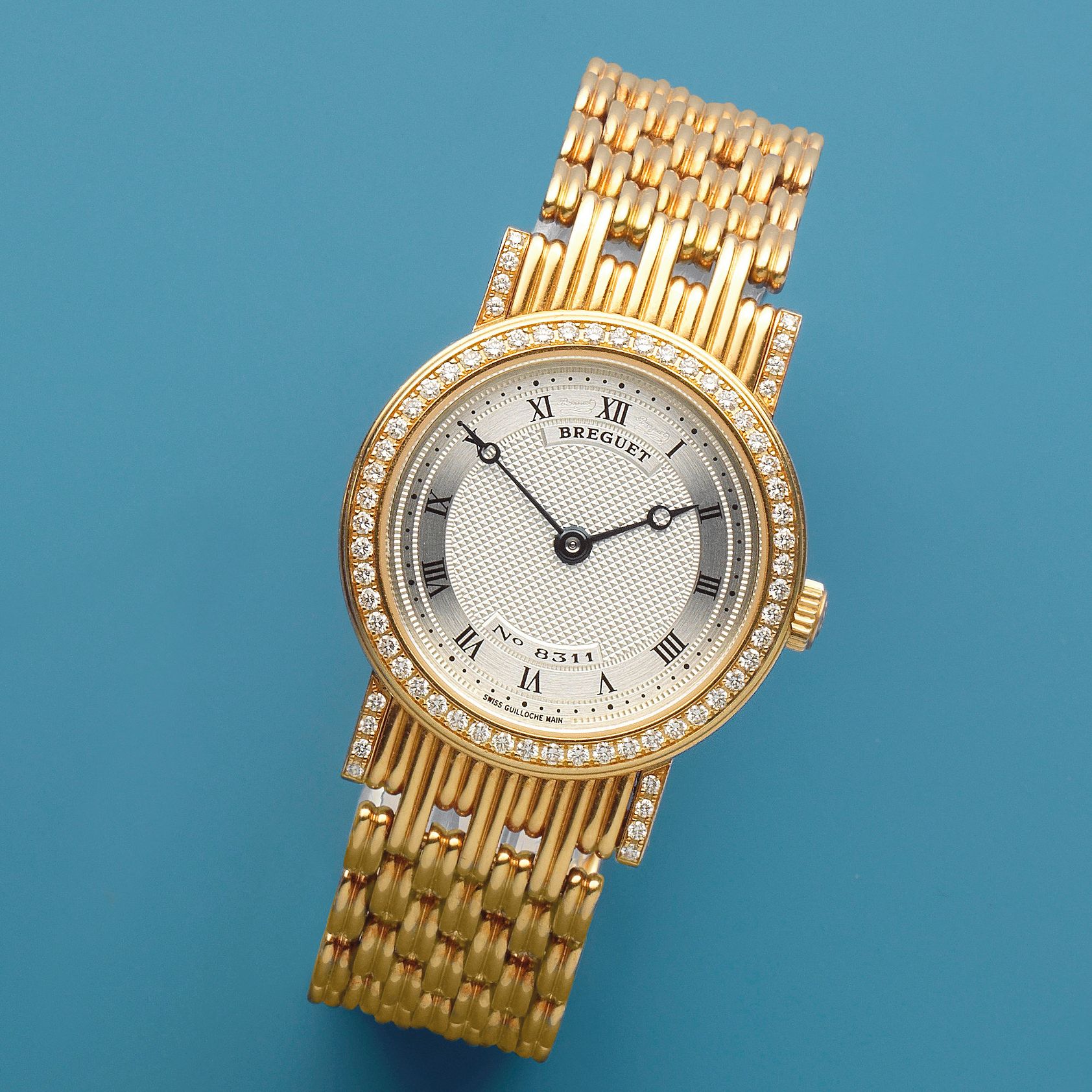 Bonhams : Breguet. A lady's 18K gold and diamond set manual wind ...