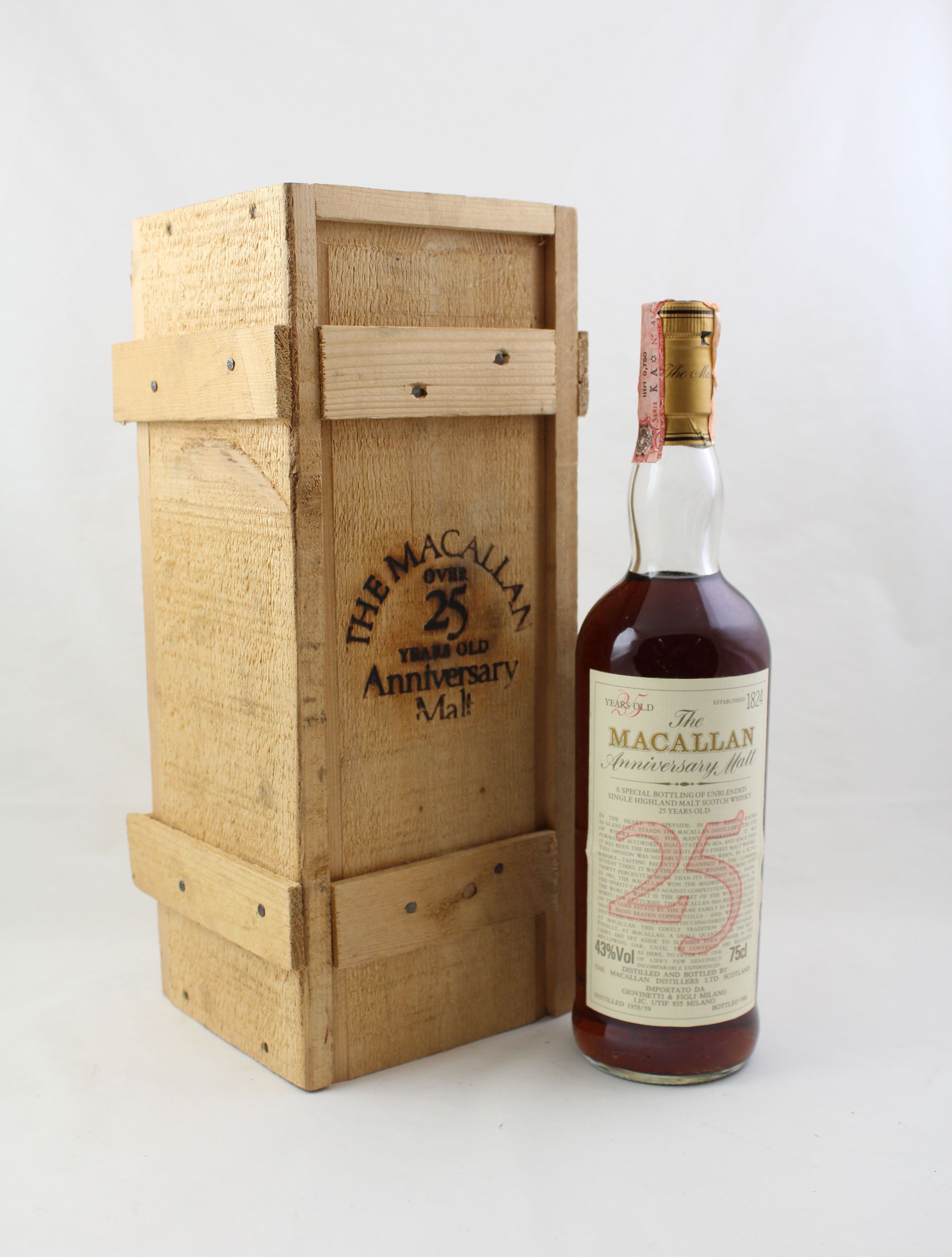 Bonhams : The Macallan-25 year old-1958/59