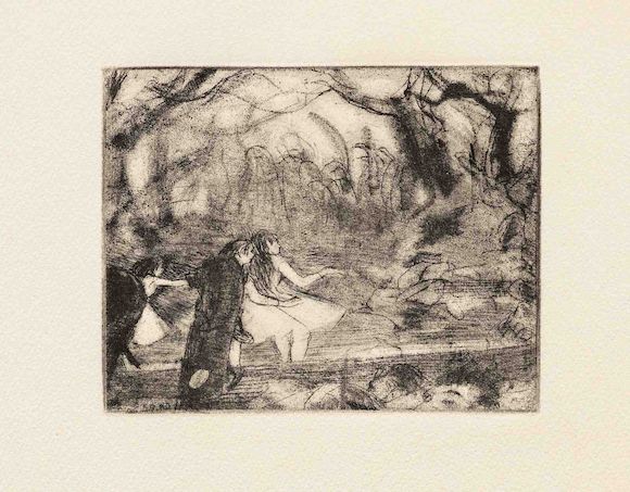 Bonhams : Edgar Degas (French, 1834-1917) Sur la scène III Softground ...