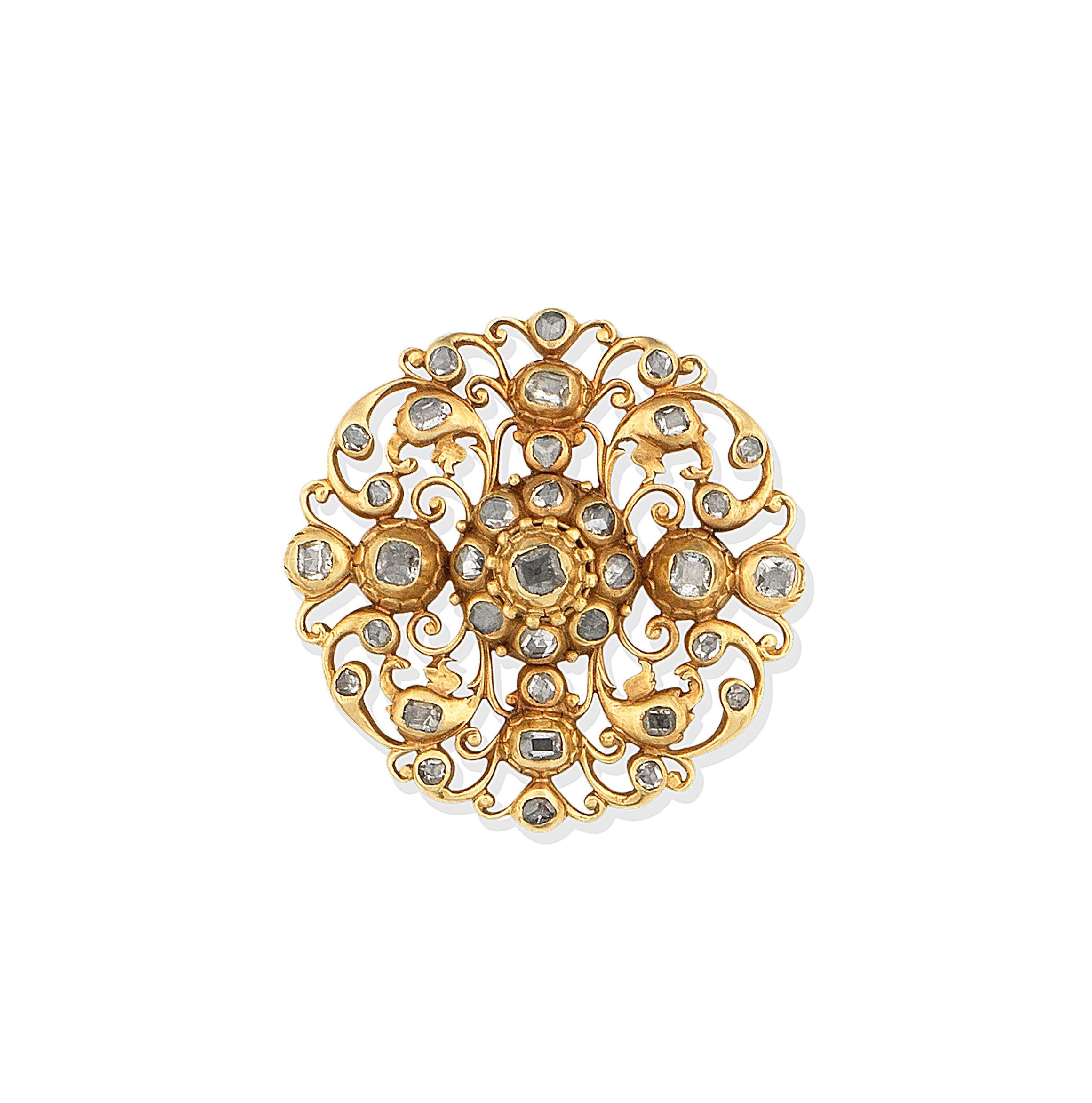 Bonhams : A late 18th century - early 19th century diamond brooch, Iberian