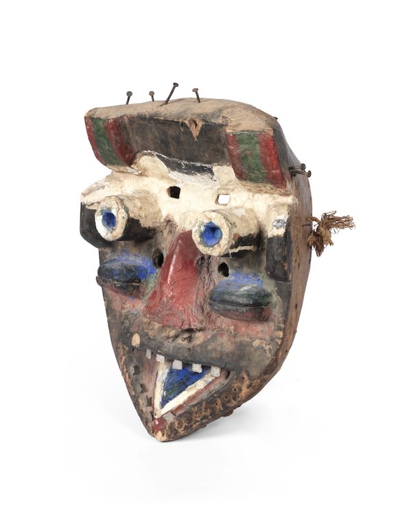 Bonhams : A We Mask, Cote D'Ivoire 30cm long