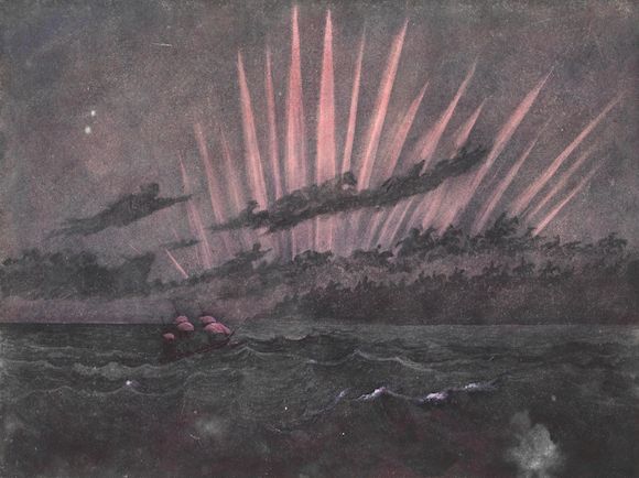 Bonhams : Edward Roper (British, 1830-1909) The aurora australis unframed