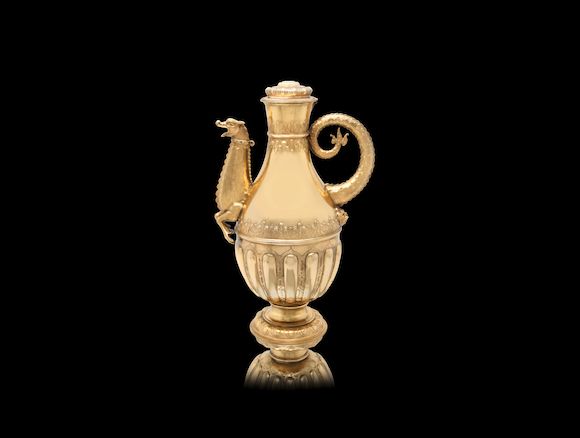 Bonhams : A gilt copper electrotype ewer of the original 17th century ...