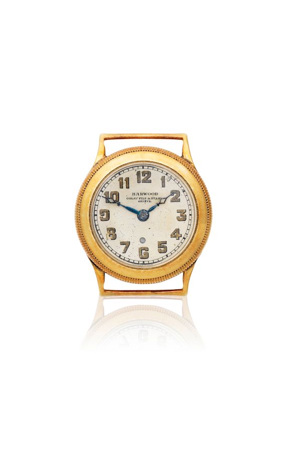 Bonhams : Harwood for Golay Fils & Stahl, Genève. A mid-size 14K gold ...