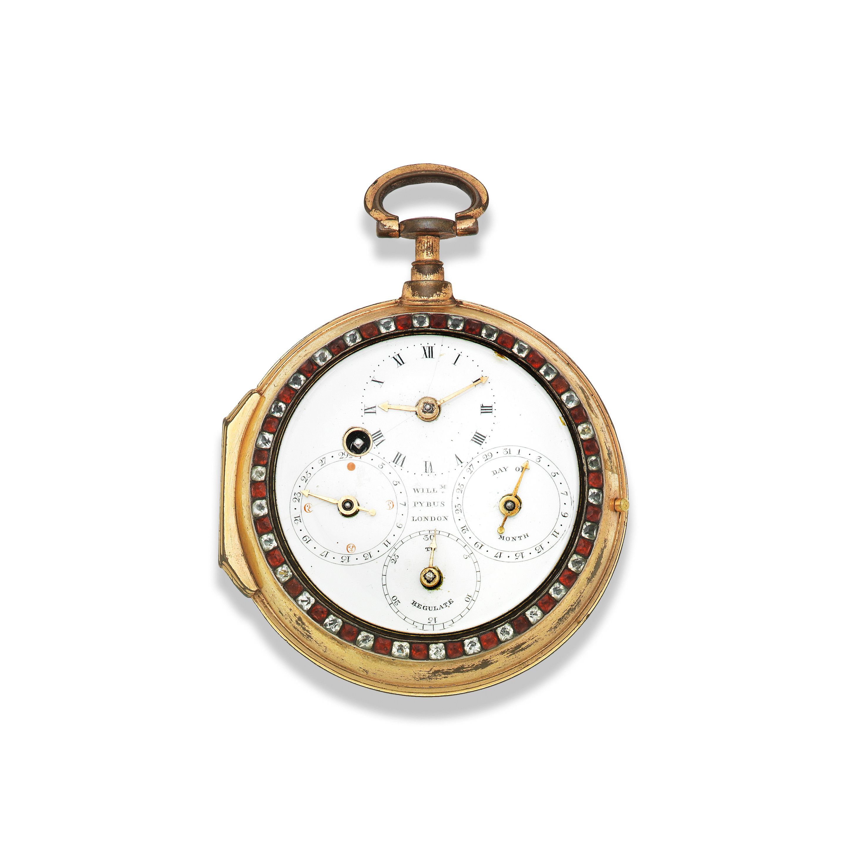 Bonhams : William Pybus, London. A gilt double dial consular case verge ...