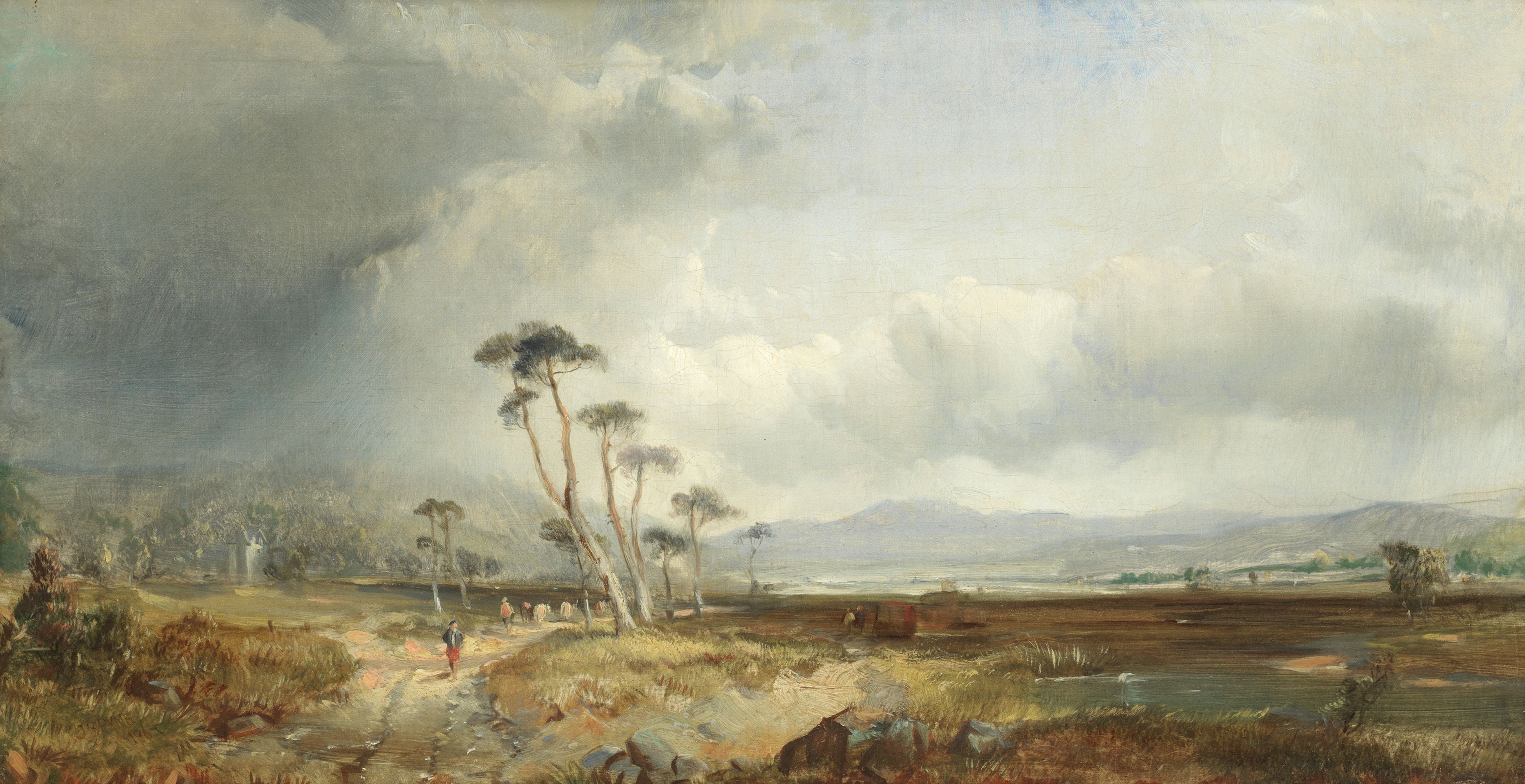 Bonhams : James Baker Pyne (British, 1800-1870) The approaching storm