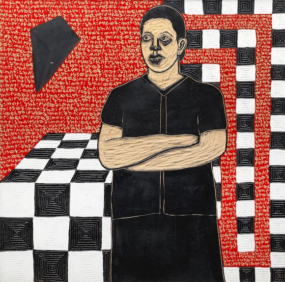 Bonhams : Ephrem Solomon (Ethiopian, born 1983) Forbidden Fruit (2015)