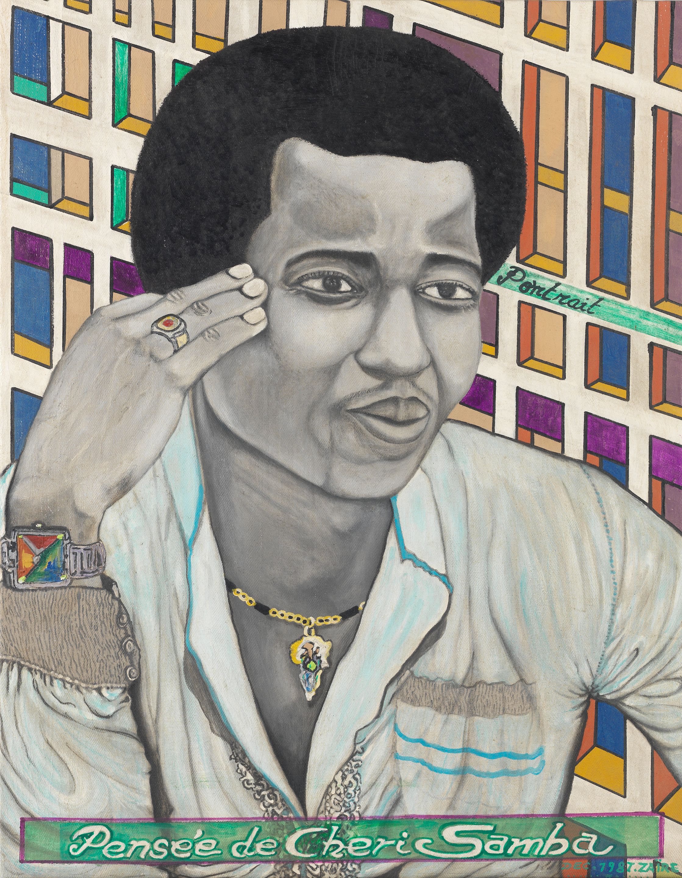 Bonhams : Chéri Samba (Democratic Republic of Congo, born 1956) Pensée ...