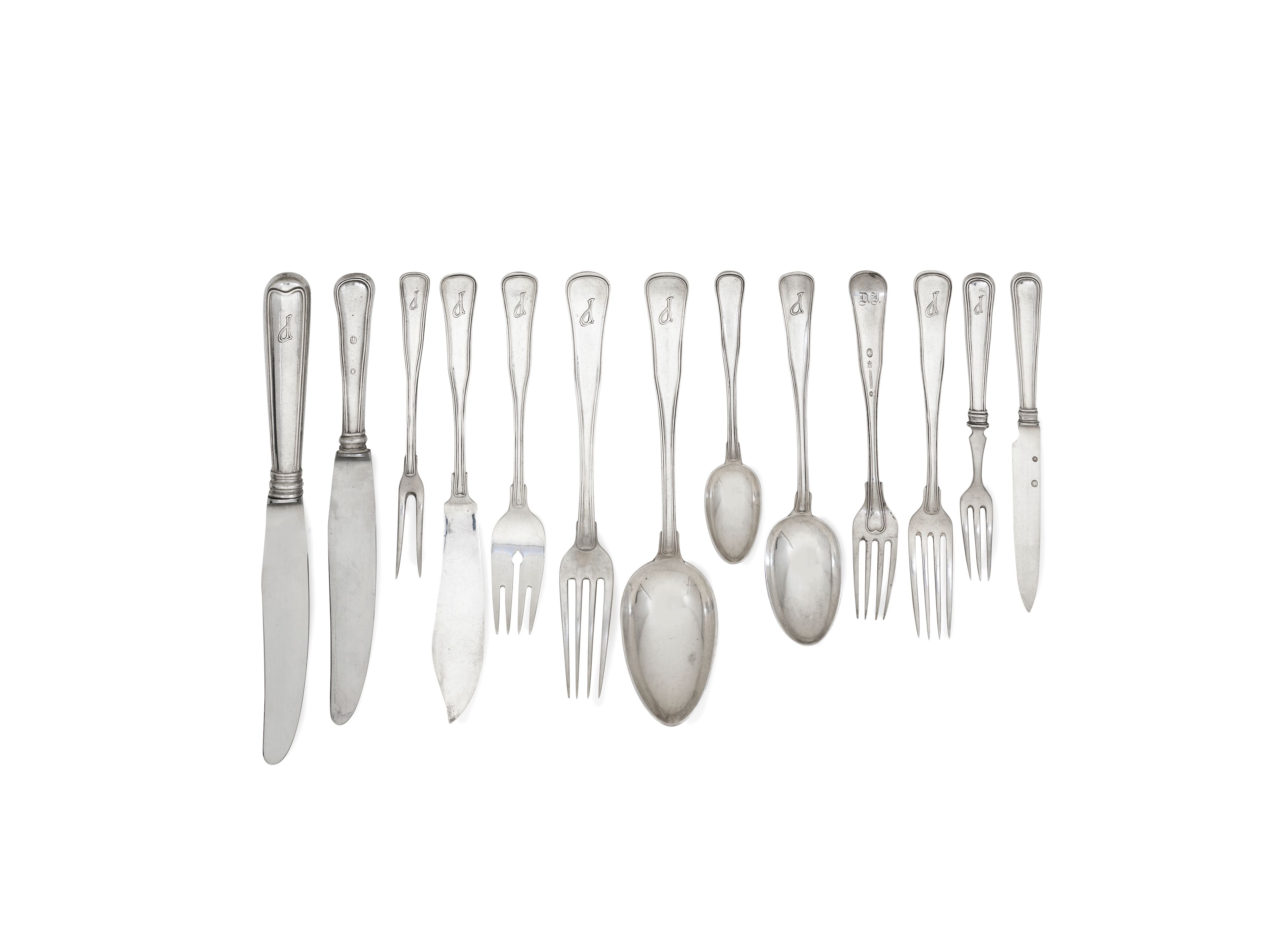 Bonhams : A collection of Danish silver flatware Copenhagen, 1897 - 1928