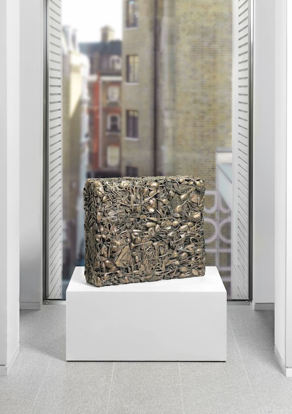 Bonhams : César (French, 1921-1998) Compression of Silverware 1975