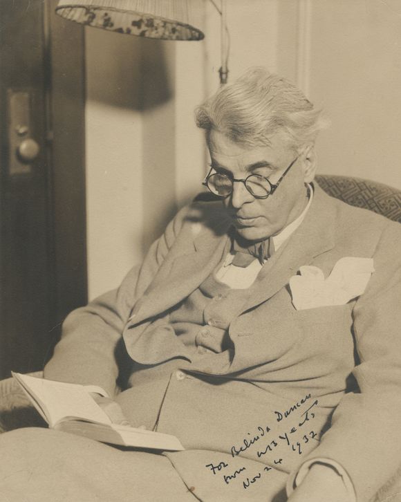 Bonhams : YEATS (W.B.) Photograph, signed on the image and inscribed ...