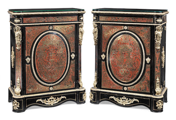 Bonhams A Pair Of Napoleon Iii Gilt Bronze Mounted Tortoiseshell And