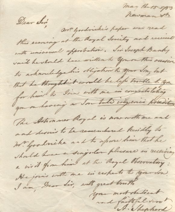 Bonhams : ASTRONOMY Collection of nineteen letters and documents ...