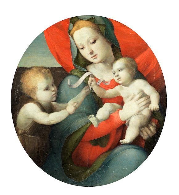 Bonhams : Sienese School, 16th Century The Madonna and Child with the ...