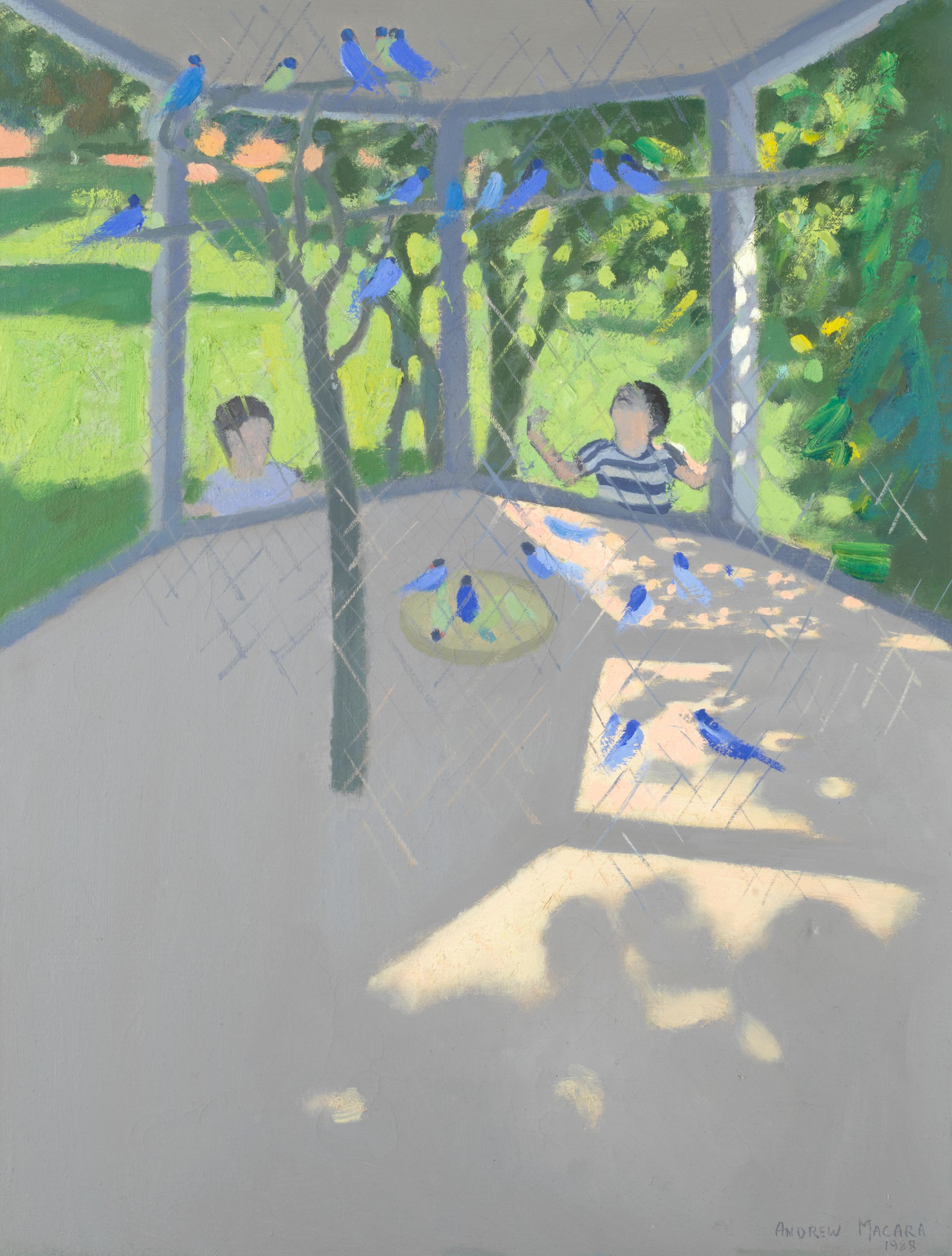 Bonhams : Andrew Macara N.E.A.C. (British, born 1944) Aviary