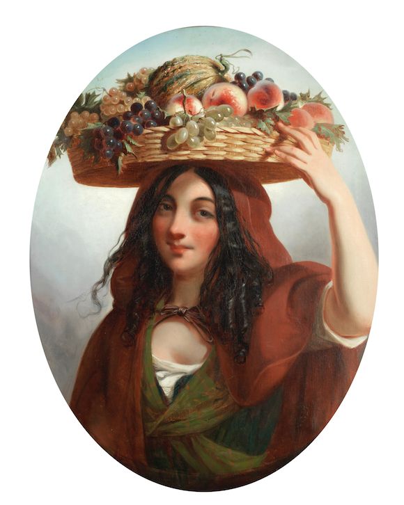 Bonhams : Thomas Jones Barker (British, 1815-1882) The fruit carrier