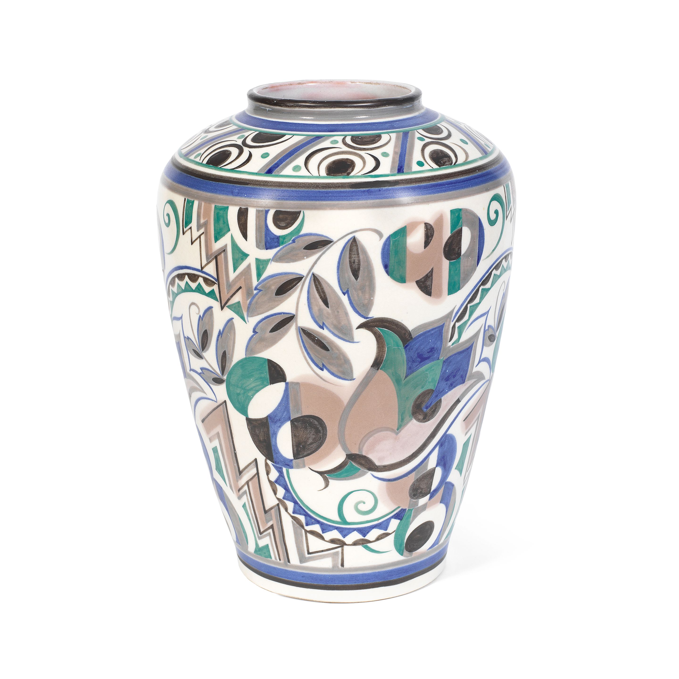 Bonhams : A Large Red Earthenware Vase Designed by Truda Carter for ...