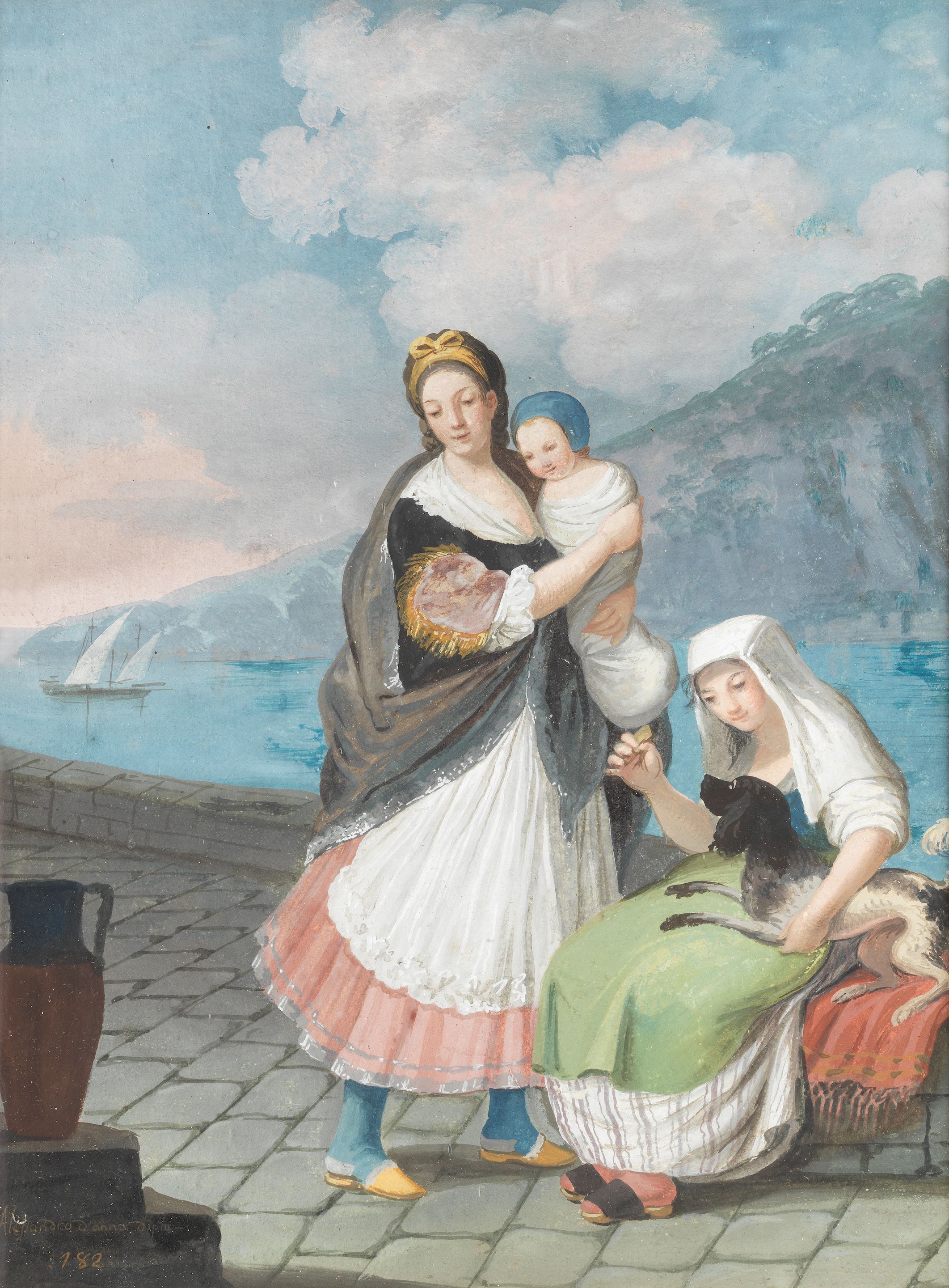 Bonhams : Alessandro d'Anna (Palermo 1746-1810 Naples) Figures on a ...