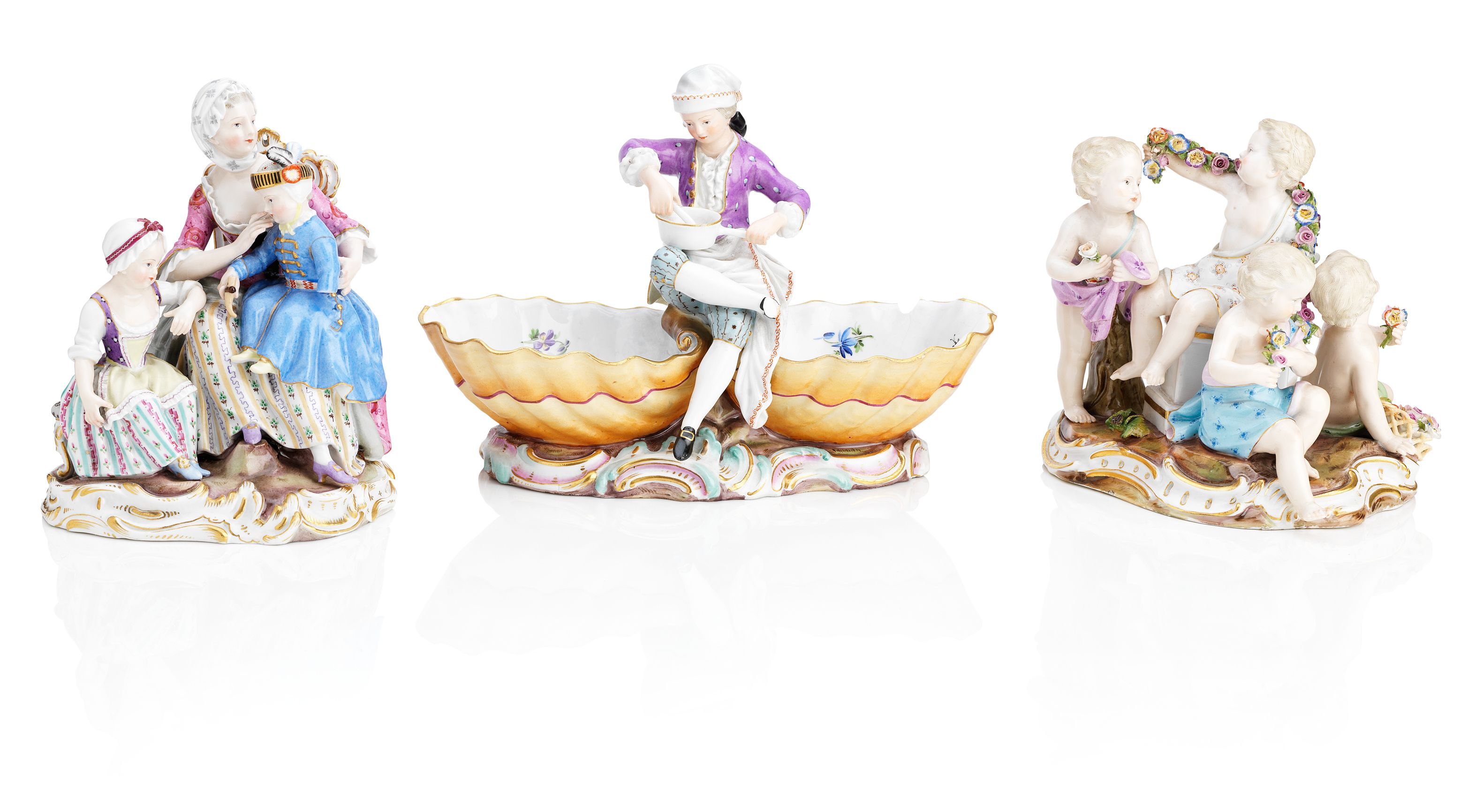 Bonhams : A Meissen figure group, a Meissen figure group of 'Spring ...