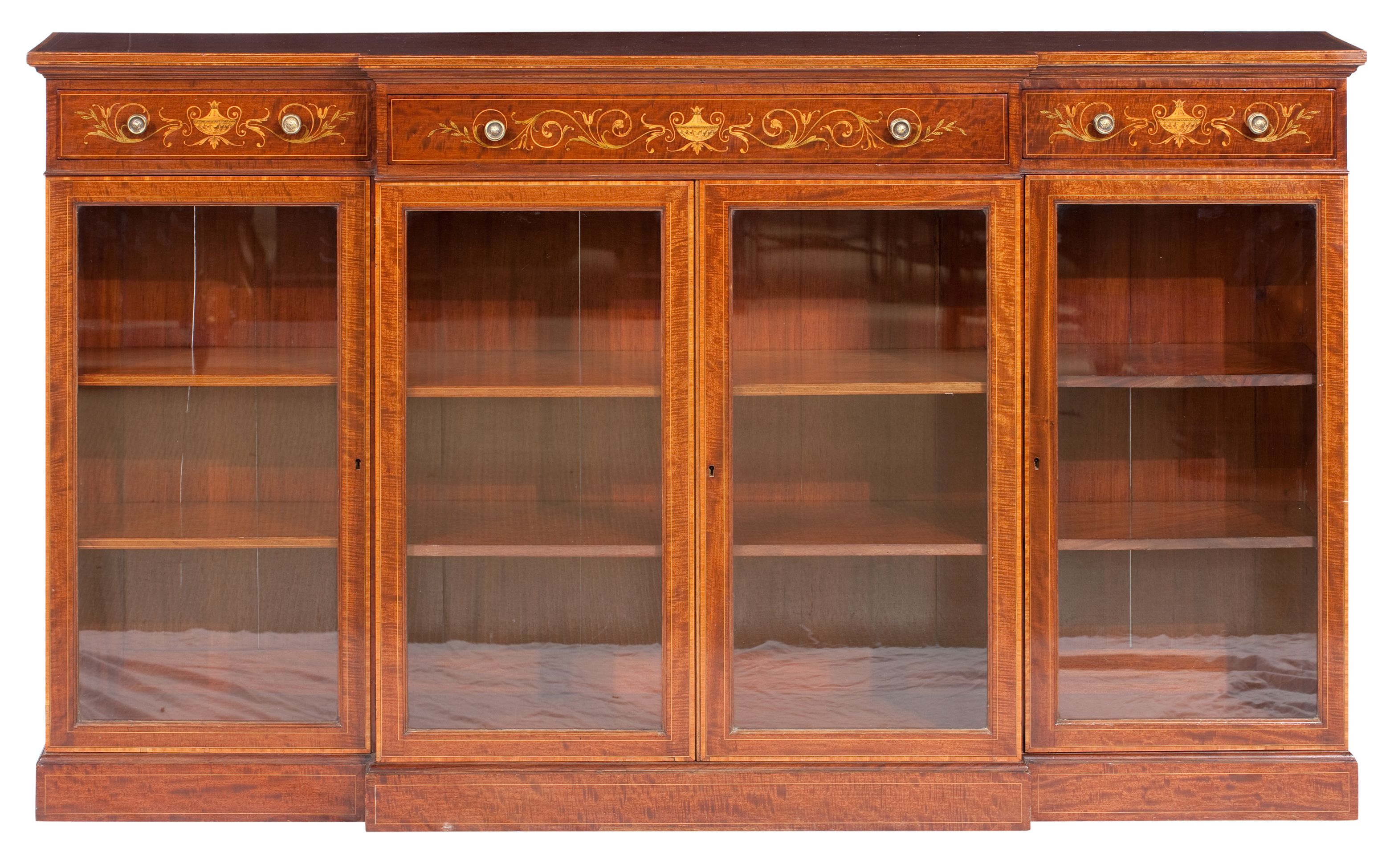 Bonhams : An early 20th century mahogany and satinwood crossbanded ...