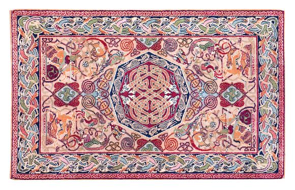 Bonhams : George Bain, A Celtic pattern hunting rug, Manufactured by ...