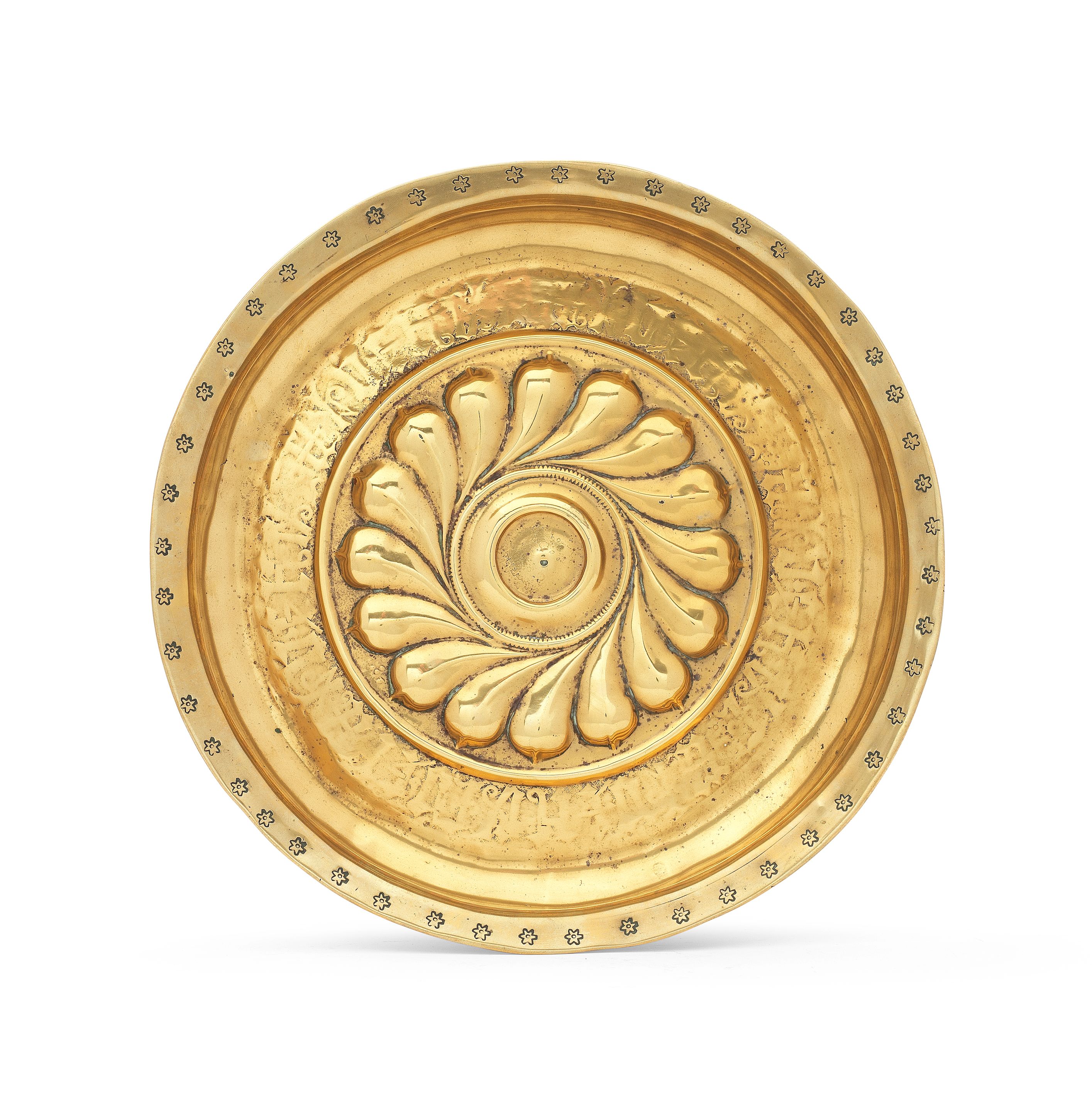Bonhams : A first half of the 16th century brass alms basin, Nuremberg ...