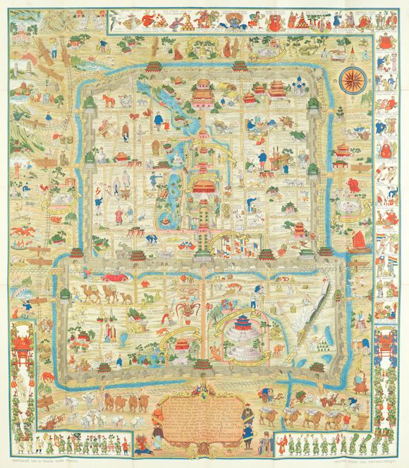 Bonhams : CHINA - BEIJING DORN (FRANK) A Map and History of Peiping ...