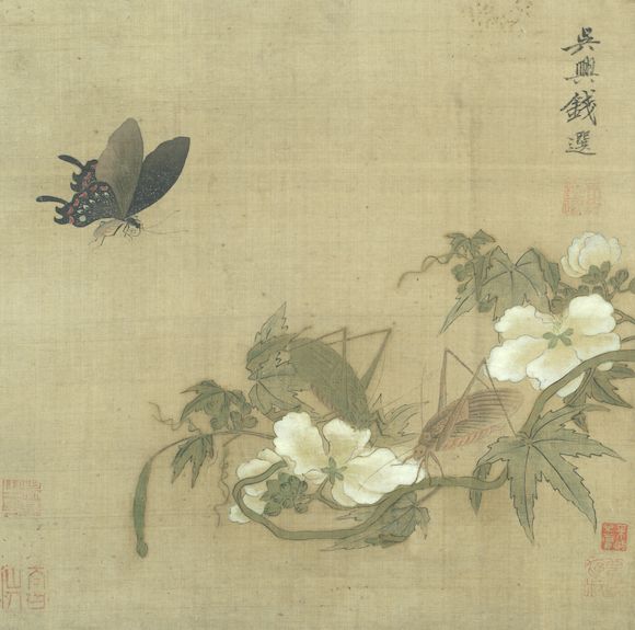 Bonhams : In the manner of Qian Xuan (1235-1305) (late Qing Dynasty ...