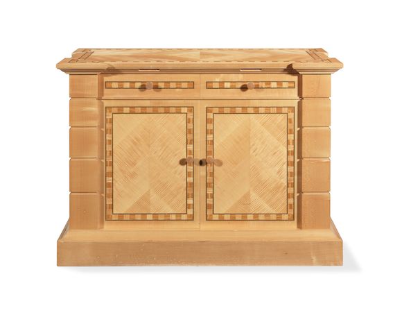Bonhams : An inlaid sycamore side cabinet or credenza by david linley ...