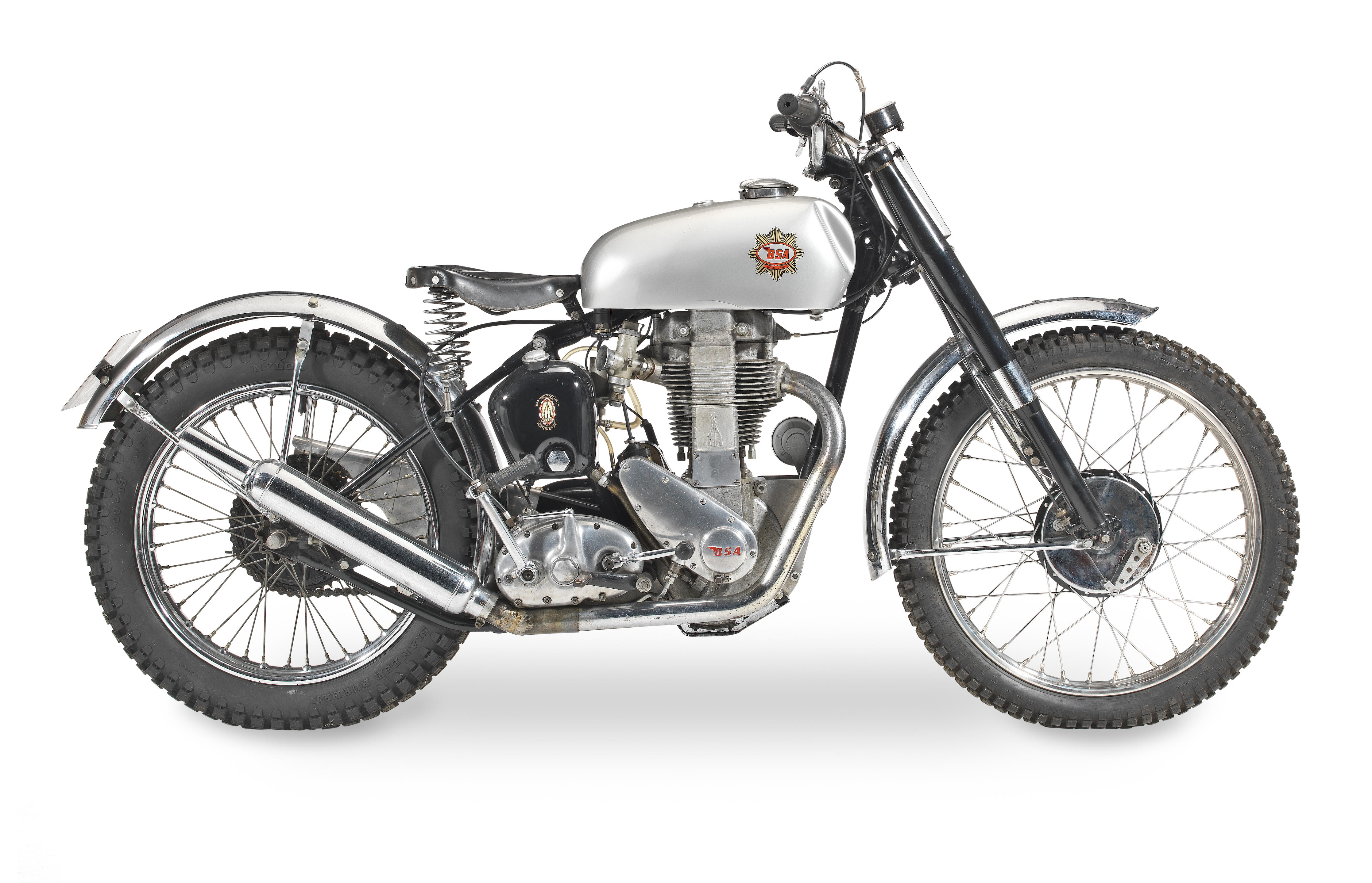 c.1949 BSA 350cc 'Gold Star' Trials (see text) Registration no. NYL 925 ...