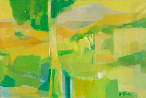 Bonhams : Helen Khal (Lebanon, 1923-2009) Mountainscape