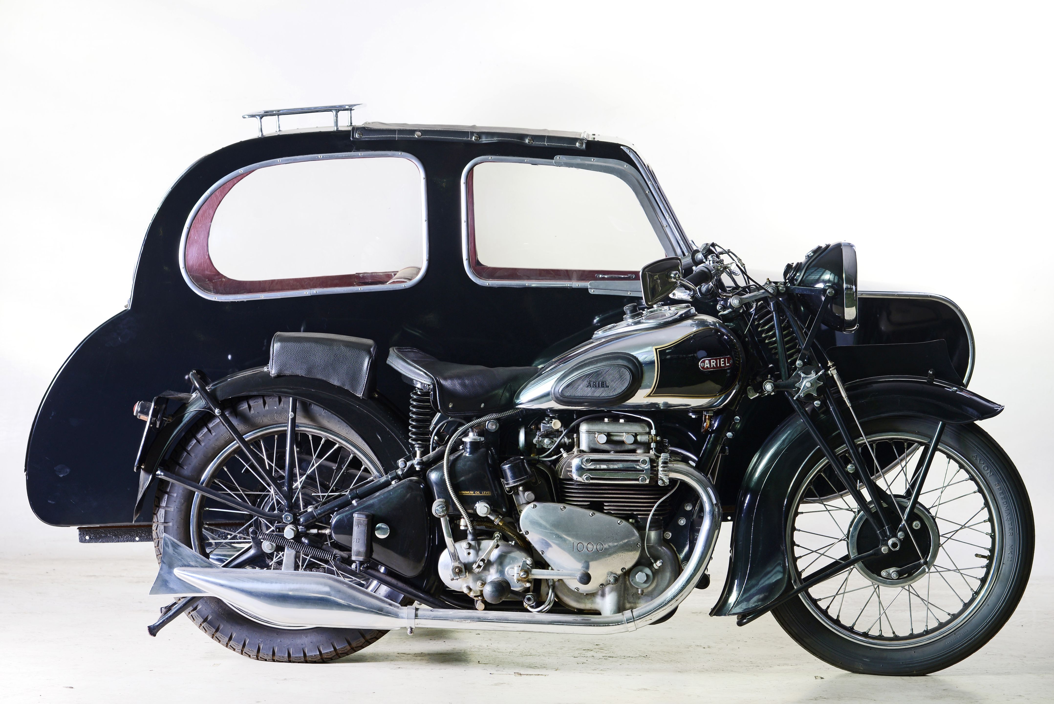 Bonhams Cars : 1938 Ariel 995cc Square Four & Busmar Sidecar Frame no ...