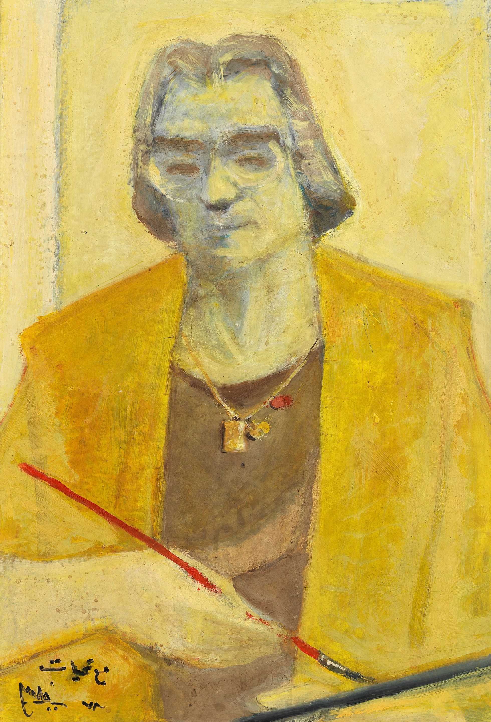 Bonhams : Seif Wanly (Egypt, 1906-1979) Self-Portrait