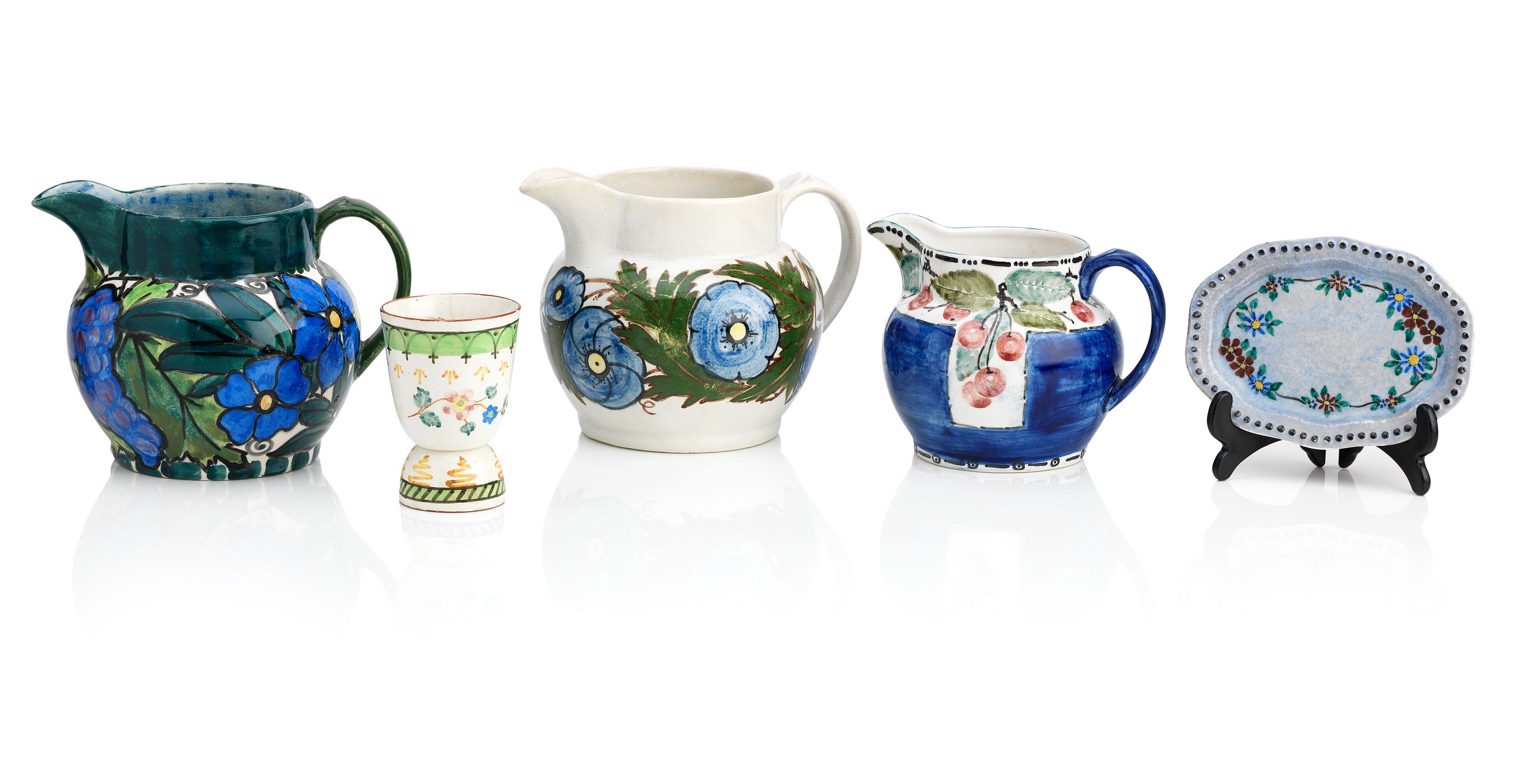 Bonhams : Five pieces of lady artist pottery including Mak Merry and ...