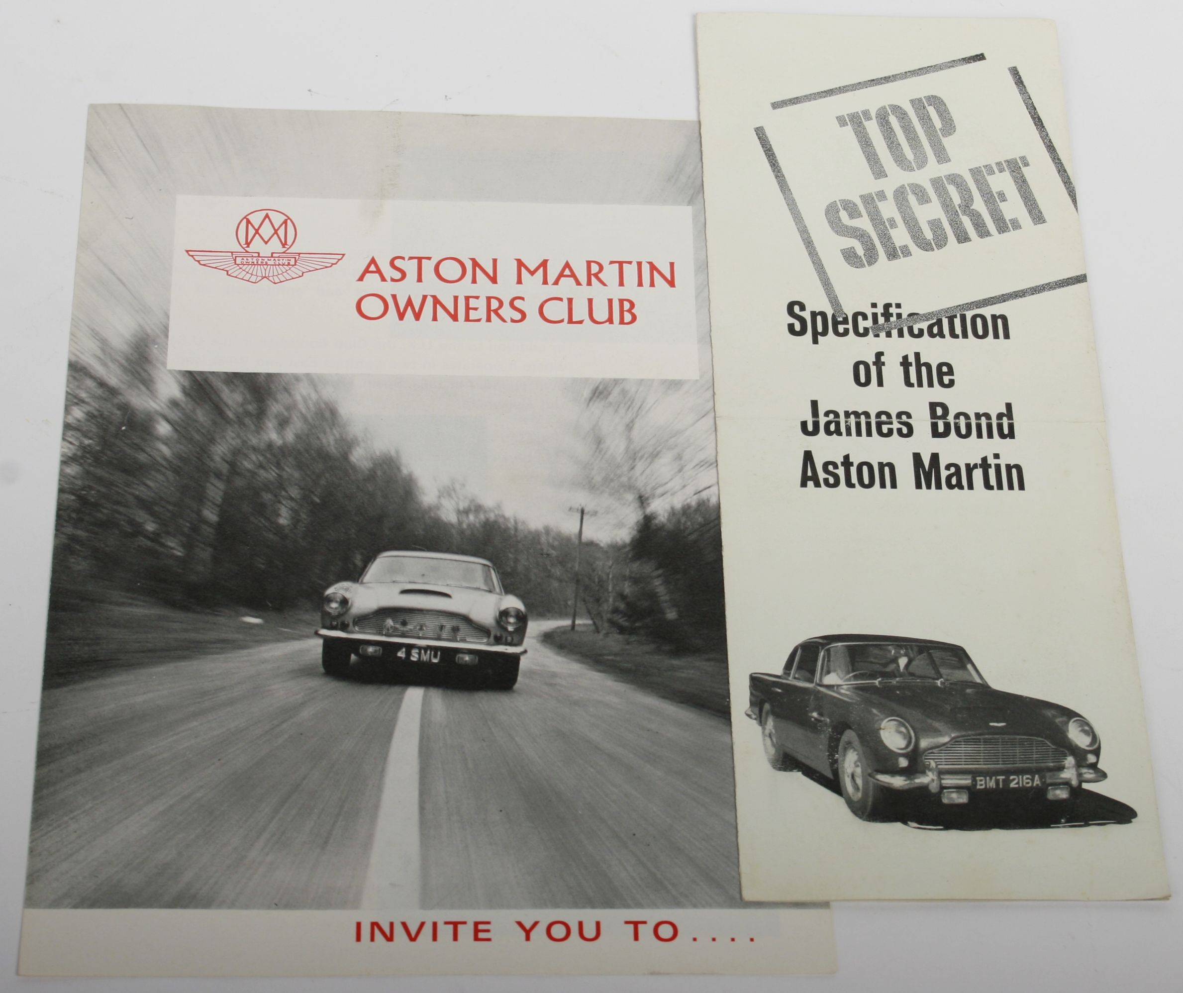 Bonhams Cars : An Aston Martin DB5 Top Secret leaflet, ((2))